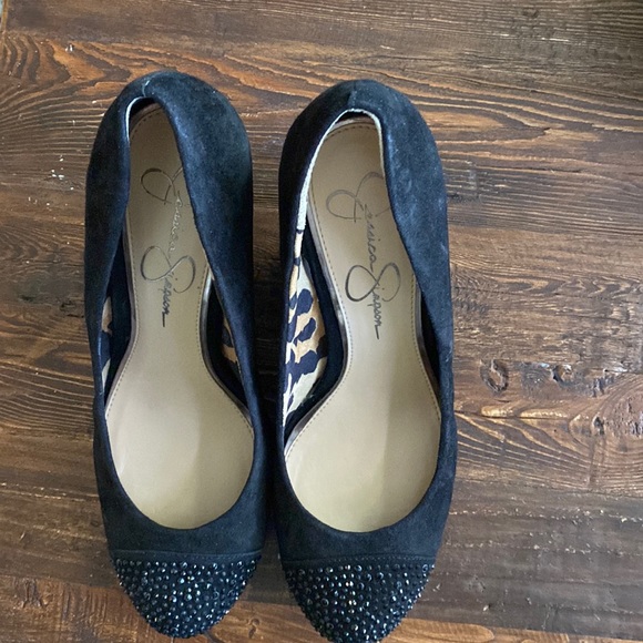 Jessica Simpson | Shoes | Jessica Simpson Suede Wedge Heel Shoe | Poshmark